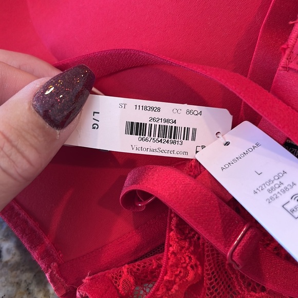 Victoria's Secret | Intimates & Sleepwear | Nwt Red Victorias Secret ...